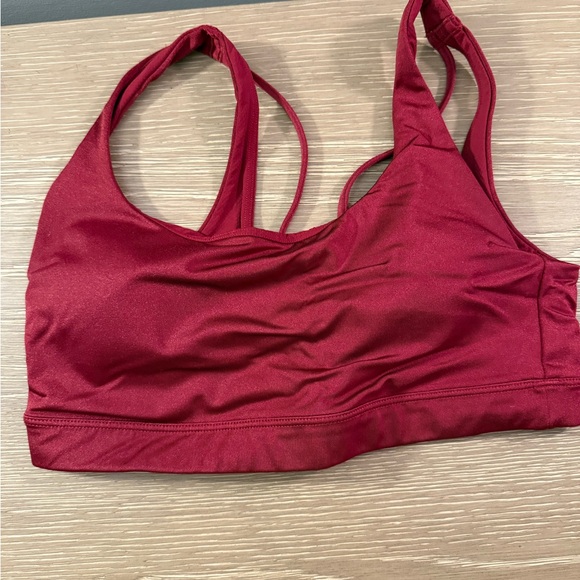 Athleta | Intimates & Sleepwear | Athleta Red Racerback Sports Bra ...